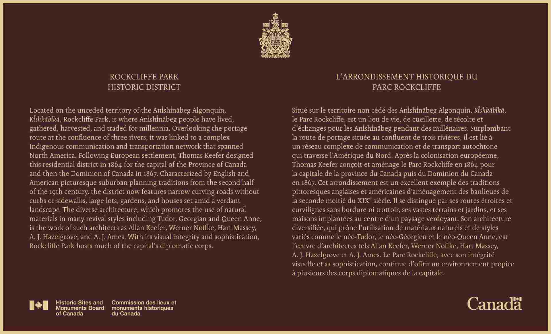 Rockcliffe Park Historic District National Historic Site