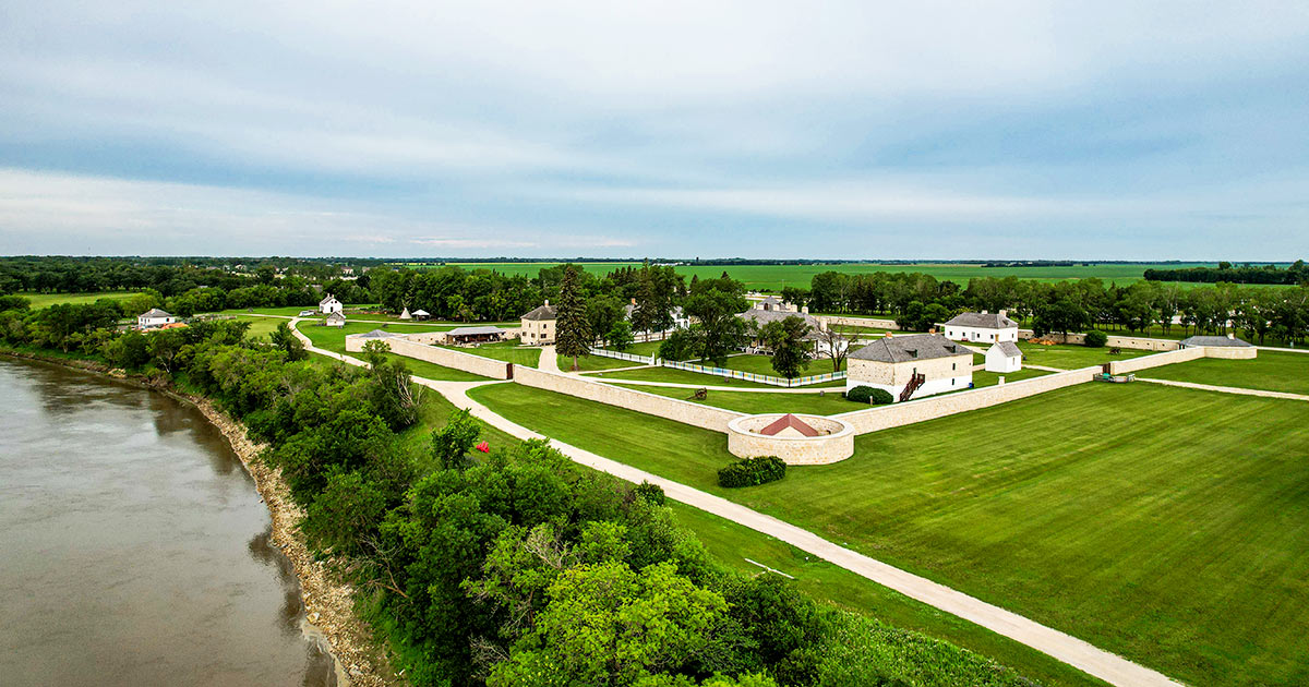 Accessing the historic grounds - Lower Fort Garry National Historic Site