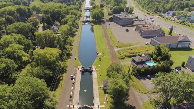 Les digues du canal - Lieu historique national du Canal-de-Chambly
