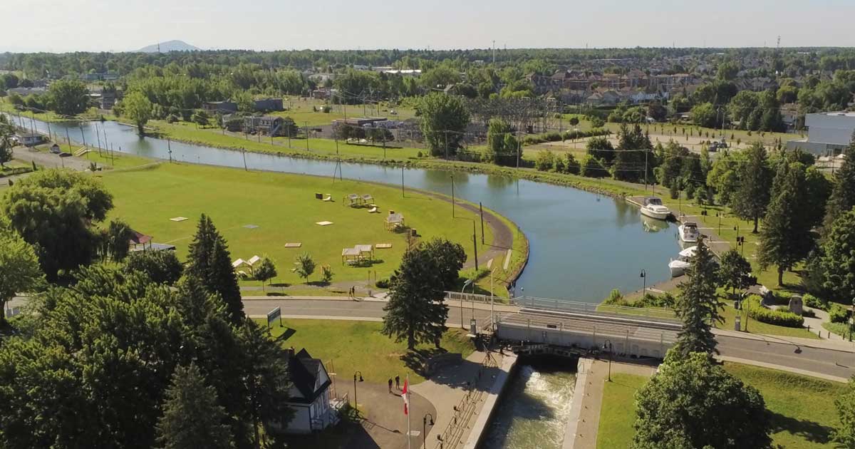 Les digues du canal - Lieu historique national du Canal-de-Chambly
