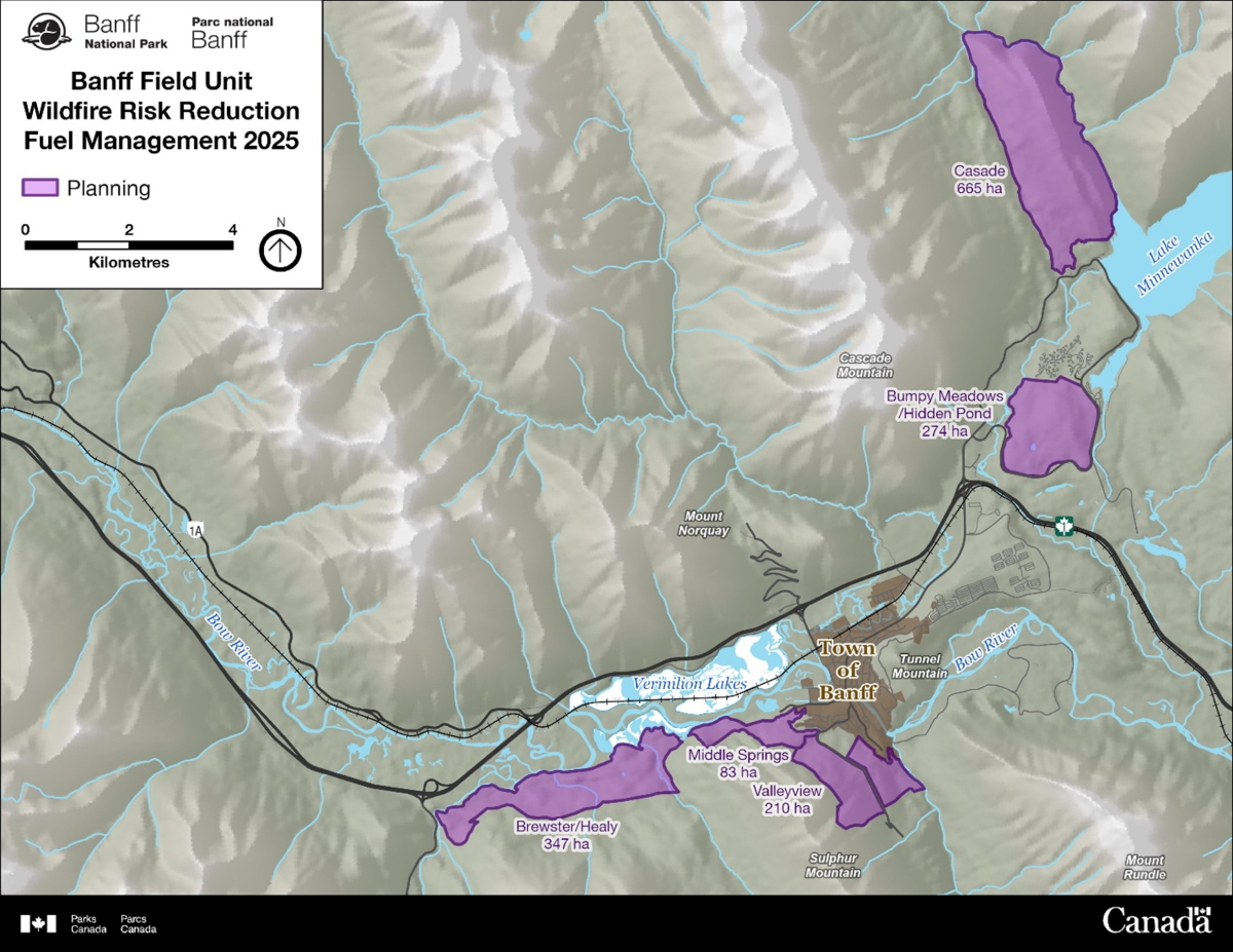 Fire protection and restoration projects - Banff National Park
