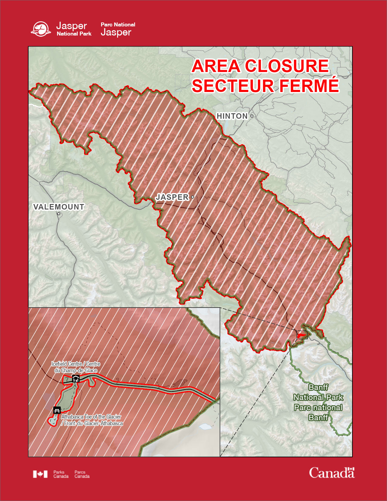 Situation sur les feux de forêt — Complexe d'incendies de Jasper - Parc ...