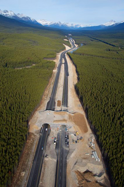 The Trans-Canada highway - Banff National Park