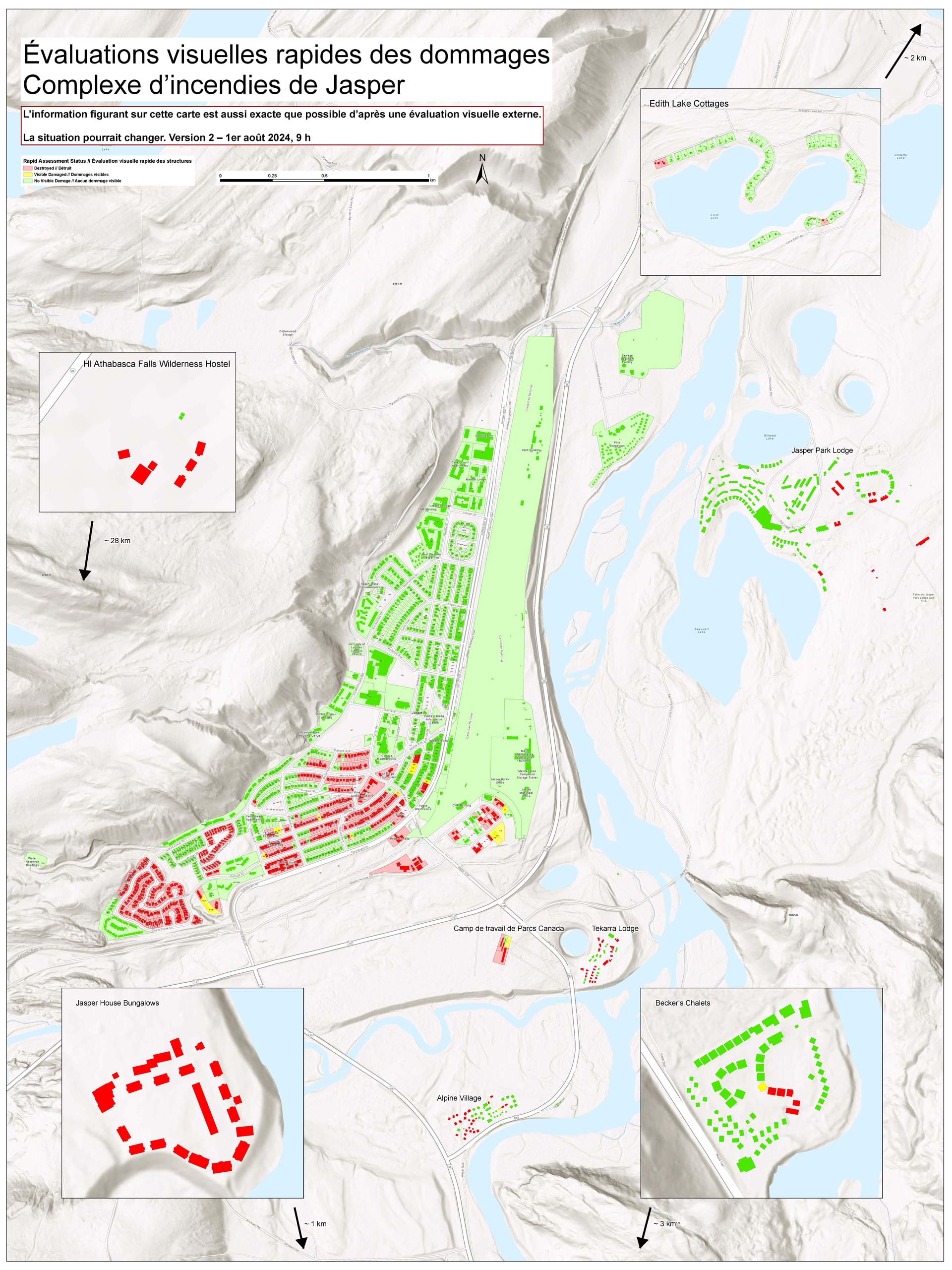 Situation sur les feux de forêt — Complexe d'incendies de Jasper - Parc ...