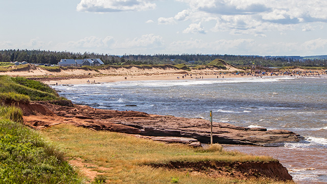 Sandstone cliffs in PEI National Park - Prince Edward Island National Park