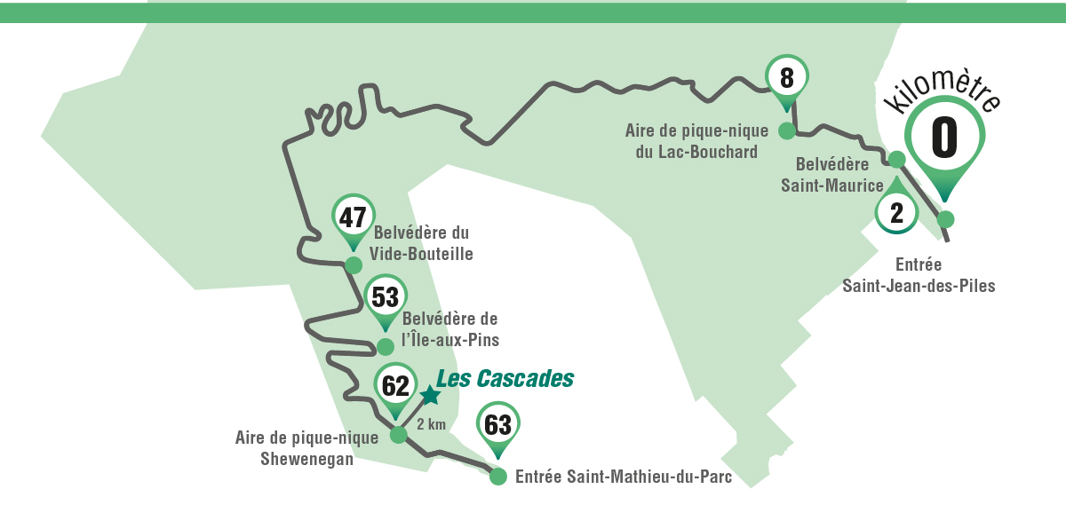 Itinéraires de visite : à chacun son rythme! - Parc national de la Mauricie