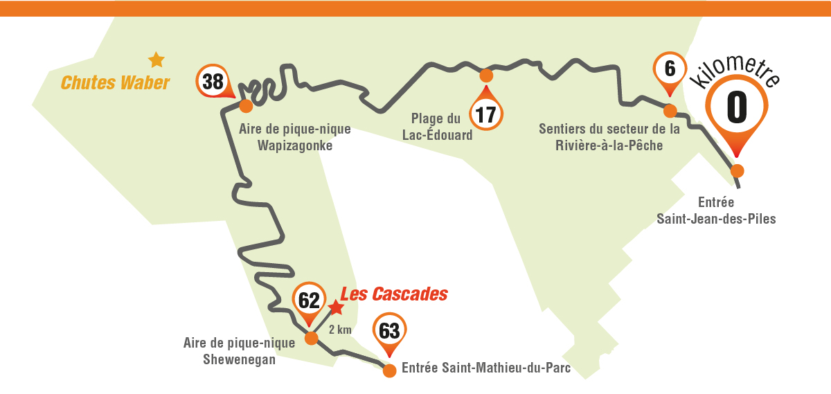 Itinéraires de visite : à chacun son rythme! - Parc national de la Mauricie